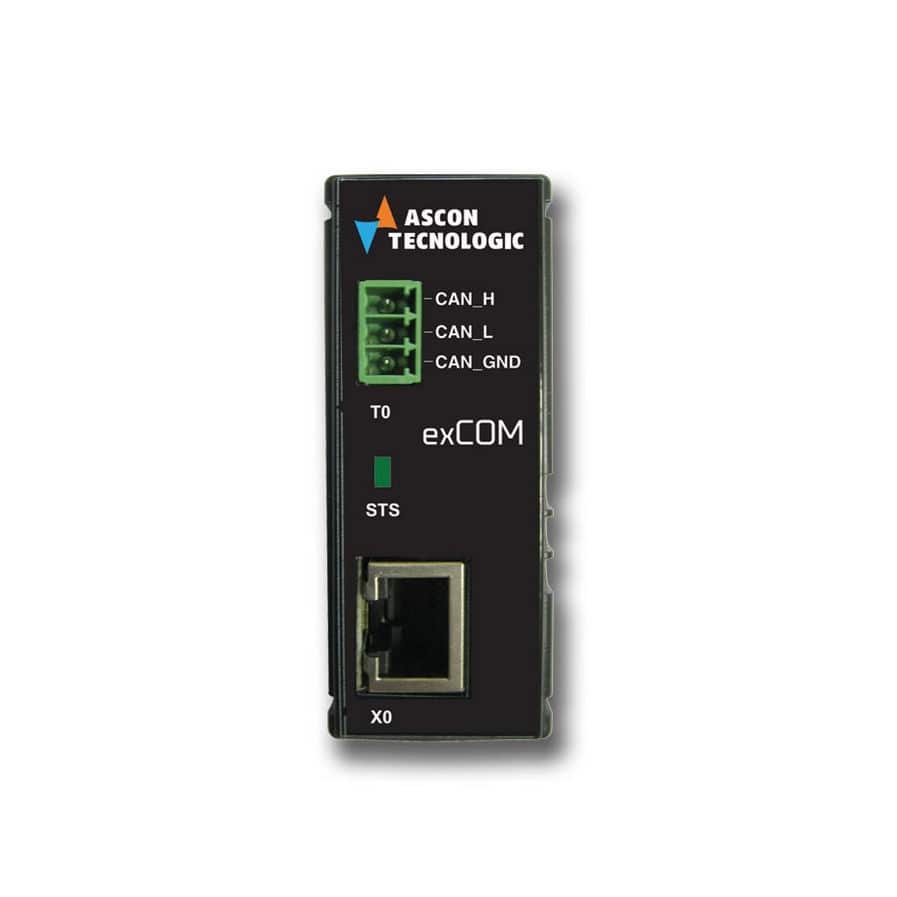 CANopen communication module - exCOM - ASCON TECNOLOGIC - programmable