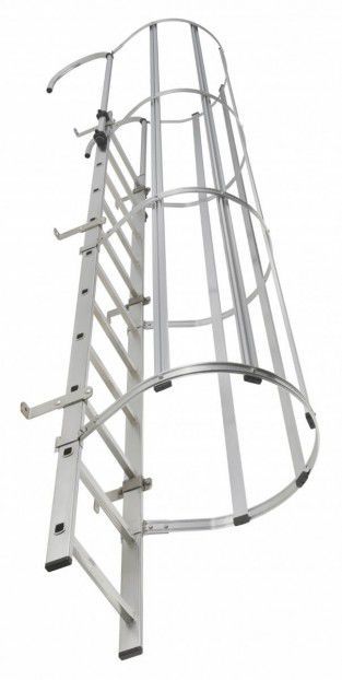 Aluminum ladder - 6047112 - Hailo Professional - single / with safety ...
