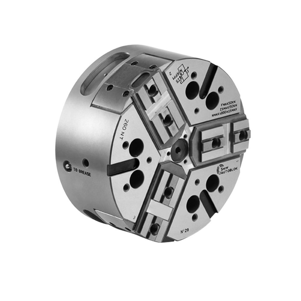 Power chuck - NT series - SMW AUTOBLOK - 3-jaw / lathe / closed-center