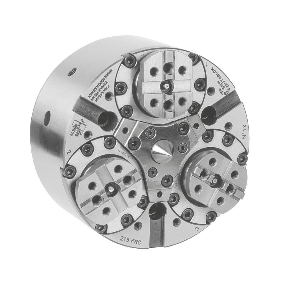 Power chuck - FR series - SMW AUTOBLOK - 3-jaw / lathe / precision