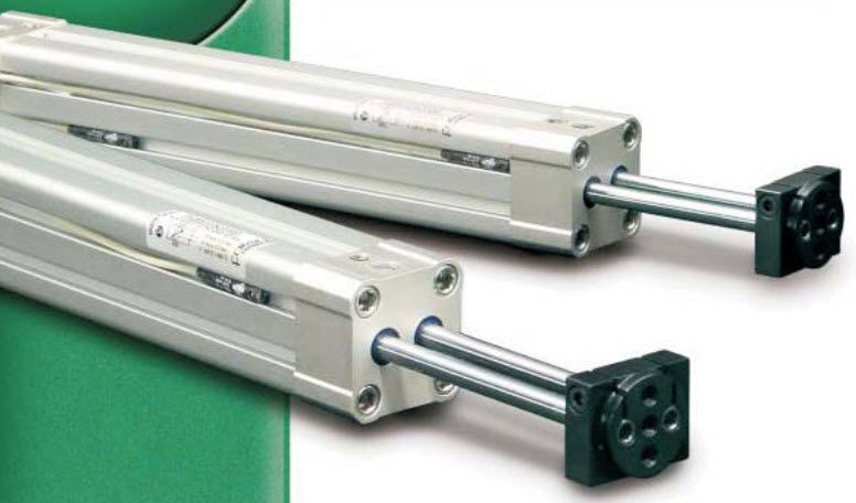 Pneumatic cylinder - THM, TRM series - Farbo - double-rod / magnetic ...