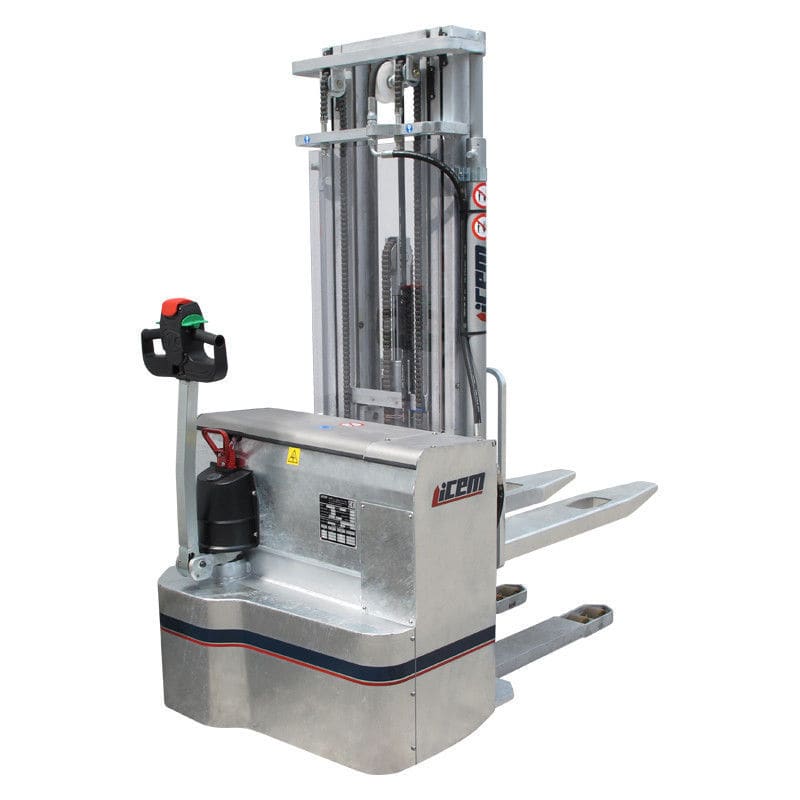 Electric stacker truck - TEX series - ICEM - walk-behind / stainless steel
