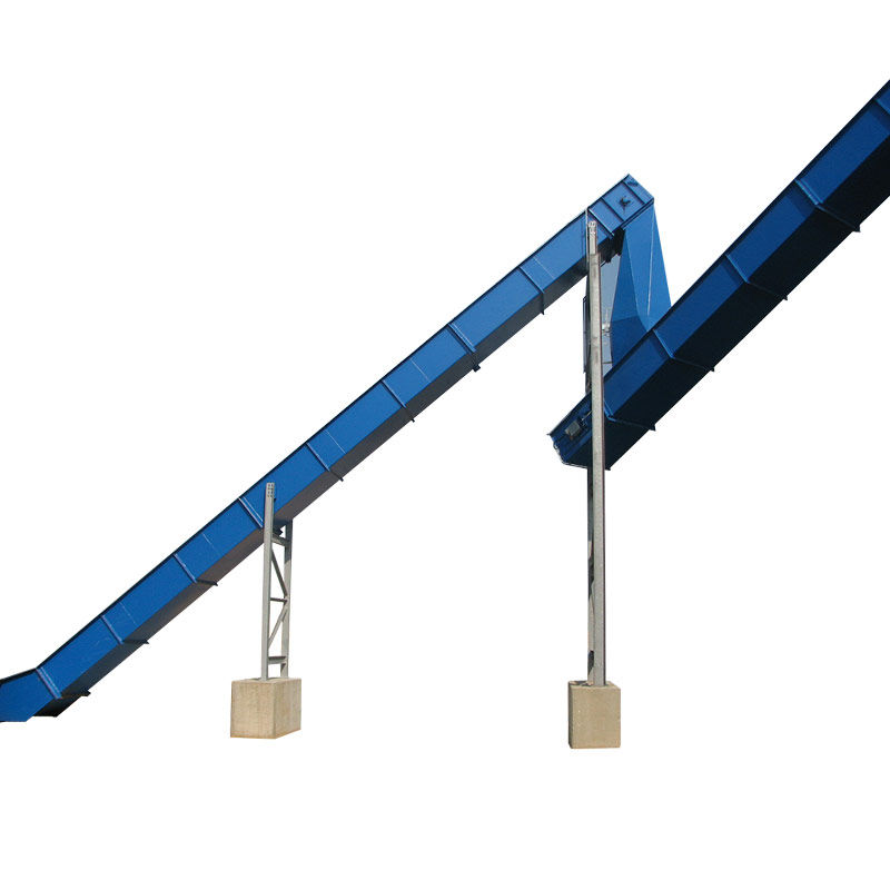 Chain conveyor - KKF 850/1050/1250/1450-2K-U - Vecoplan - inclined ...