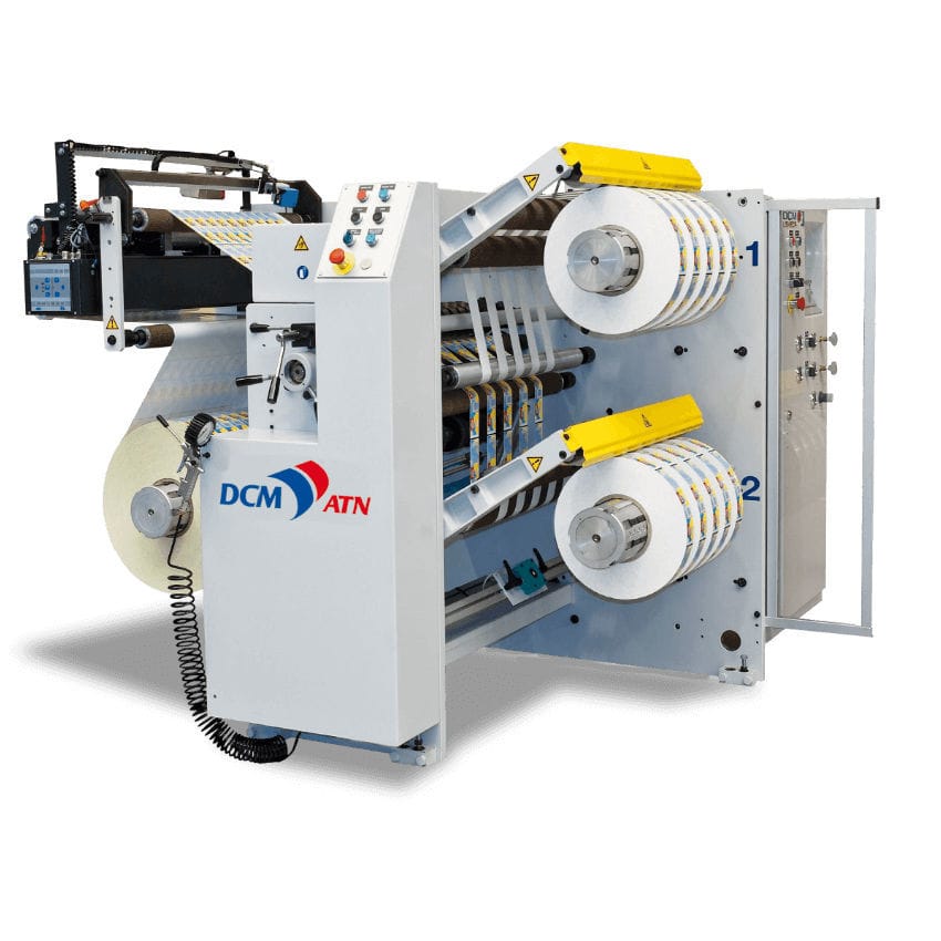 Compact slitter-rewinder - SERVAL - DCM ATN - for labels / for aluminum foil / for plastic films