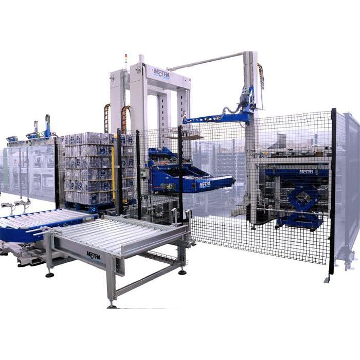 High level infeed palletizer - MT576 - Mectra - low level infeed ...