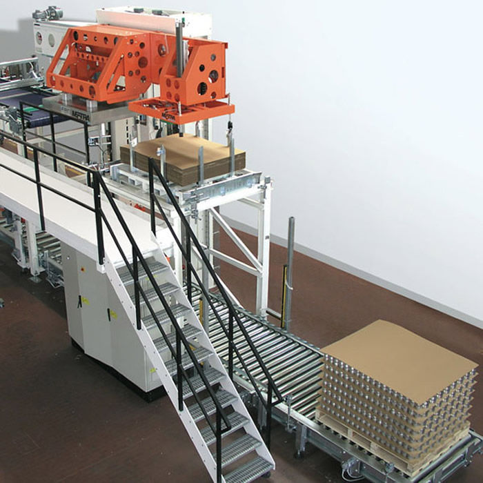 High level infeed palletizer - MT 568 DOPPLER/P - Mectra - box ...