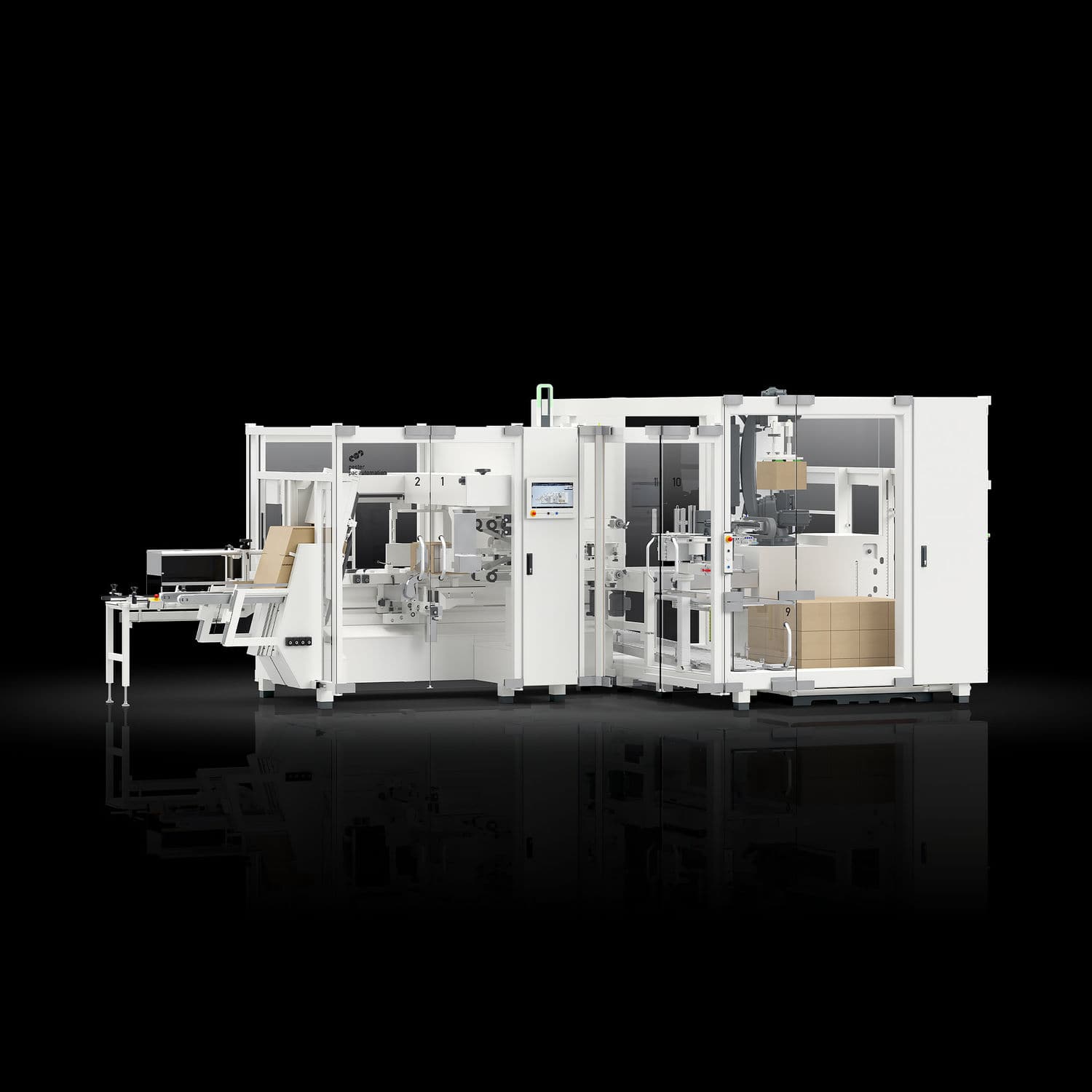 Horizontal case packer-palletizer - PEWO-form SLP D20 series - Pester ...