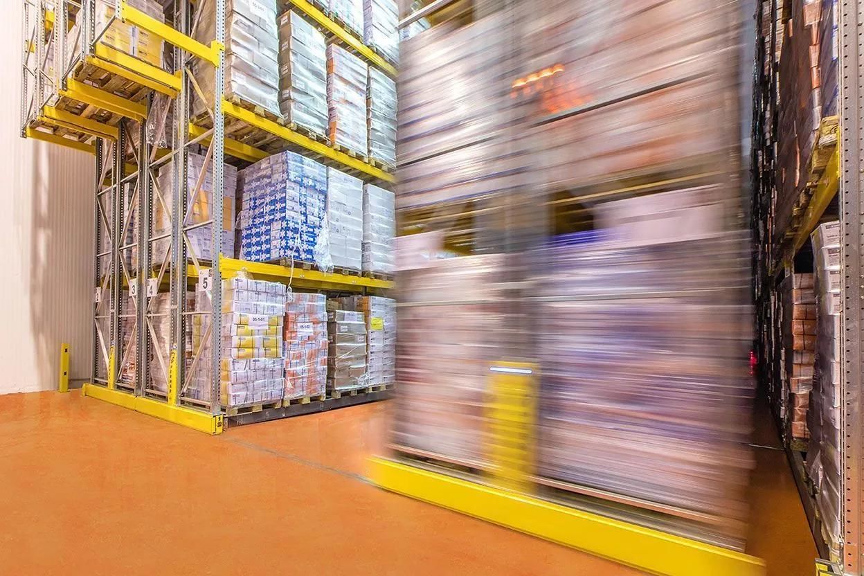 Storage warehouse shelving - Polypal France - handling / multi-storage ...