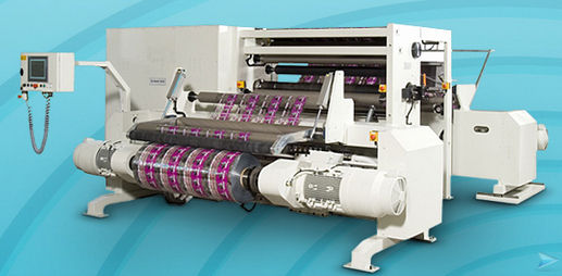 Paper slitter-rewinder - Rereeler - PSA - for plastic films / for ...
