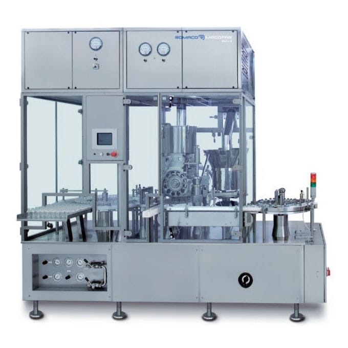 Automatic filling machine - Macofar MICRO series - Romaco Group - vial ...