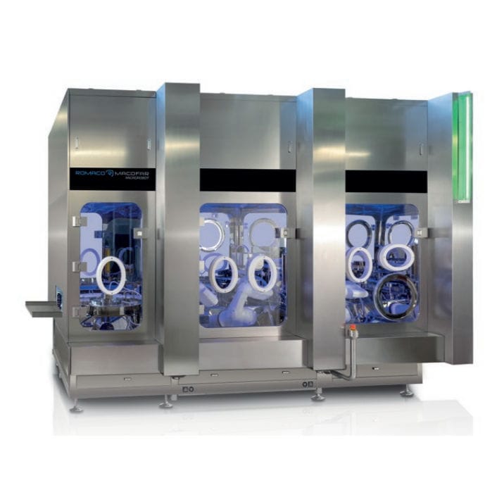 Bottle filling and closing machine - MicroRobot 50 - Romaco Group
