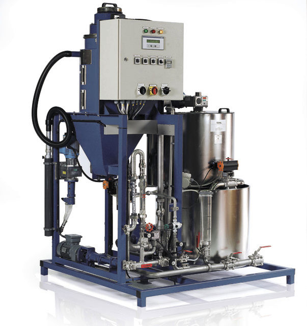 Liquid polyelectrolyte mixer-dispenser - PolyRex - ProMinent Group - screw