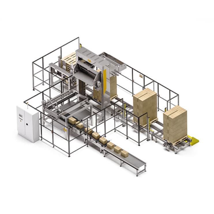 Low level infeed palletizer - SIRIO - TMG Impianti S.p.a. - tray / for ...