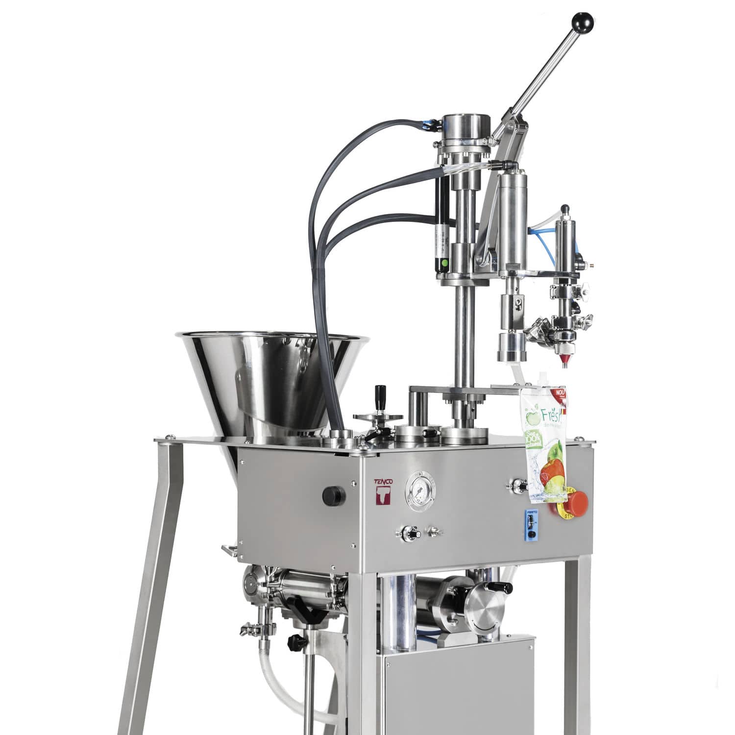 Semi-automatic filling and capping machine - Tenco - for viscous liquids