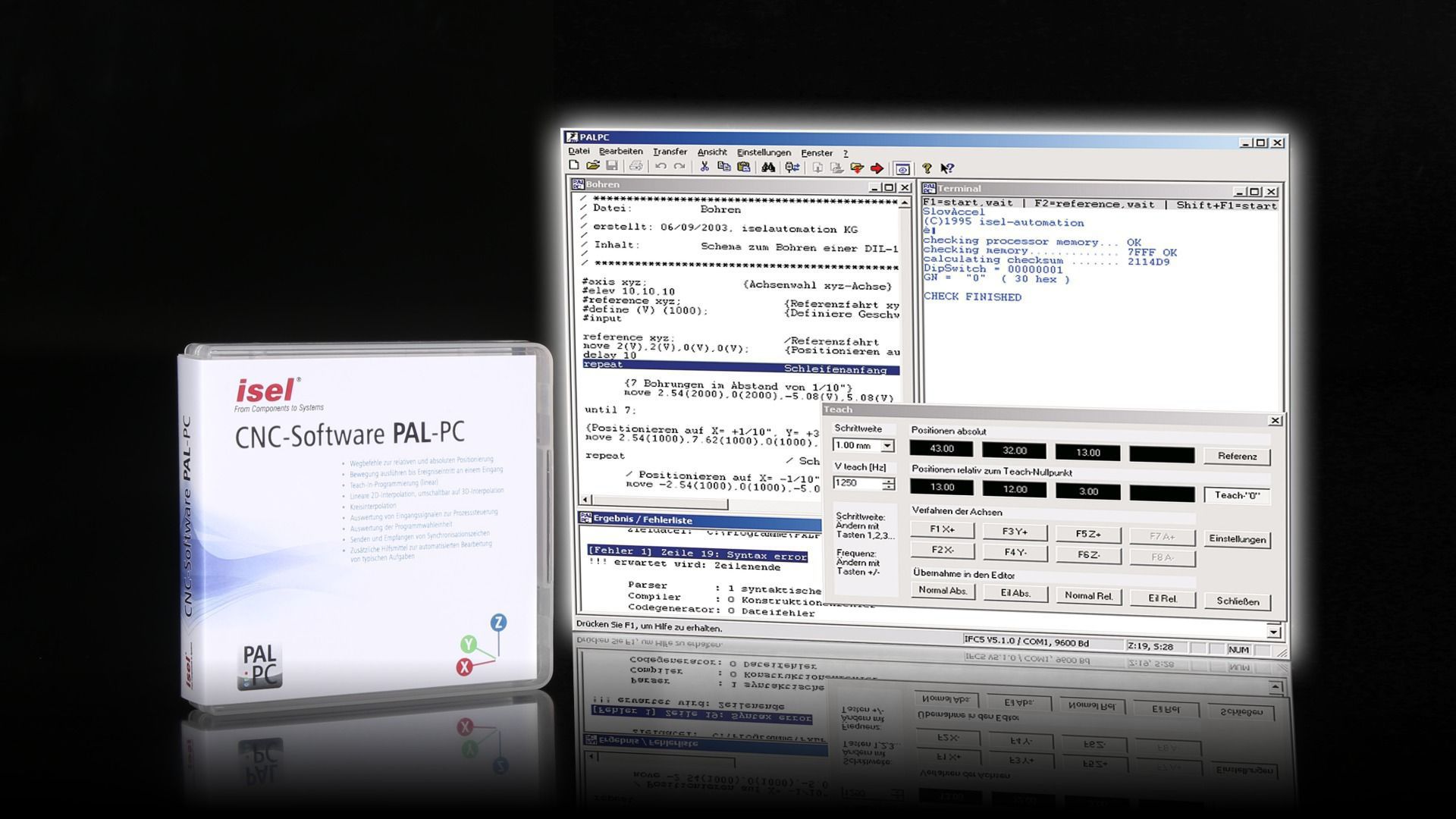 Analysis software - PAL-PC - isel Germany - measurement / programming ...