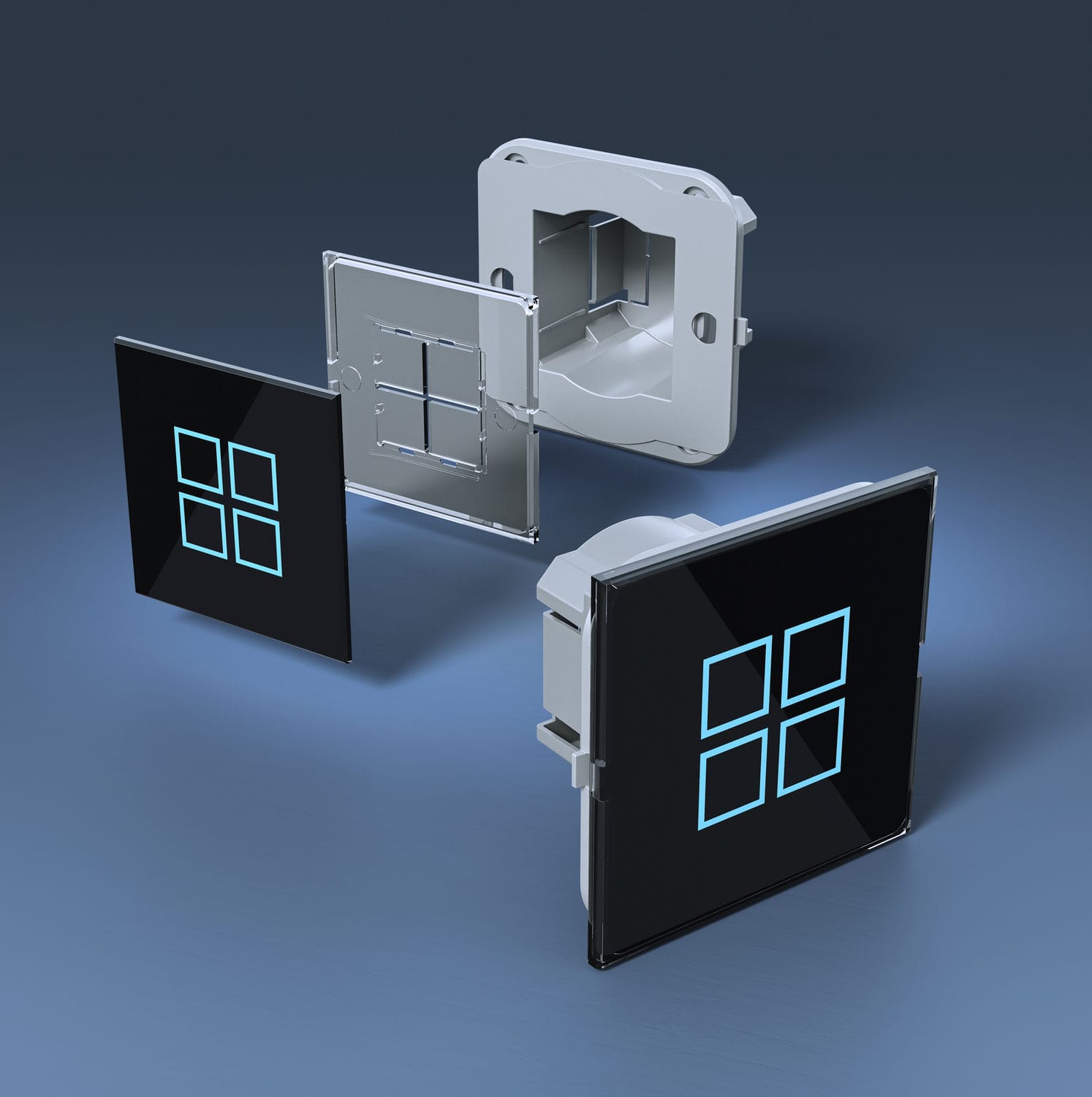 Partition-mounted enclosure - iGlass series - Italtronic - rectangular ...