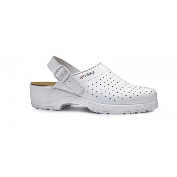 Laboratory clog - B0551 XENO - BASE PROTECTION - anti-slip / leather