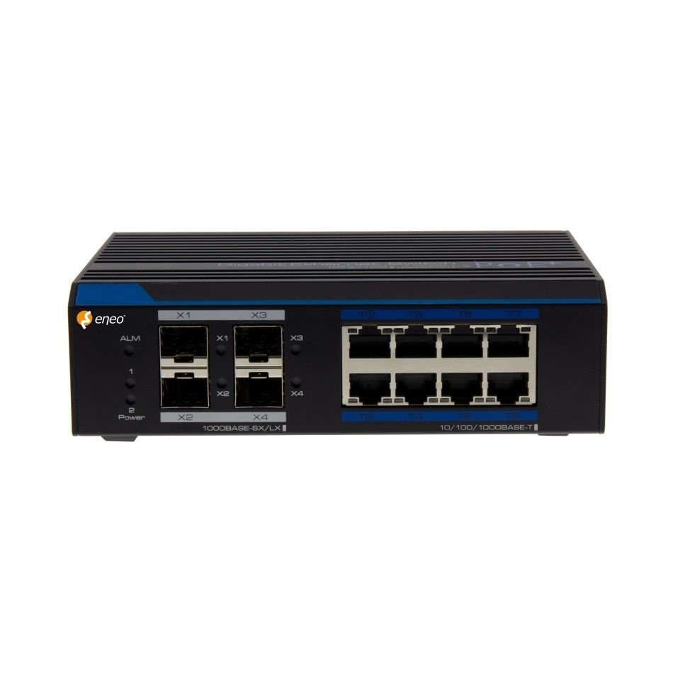 Managed switch - IAM-5SG1008MMB - eneo - 8 ports / gigabit / DIN rail