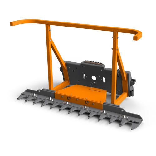 Skid steer loader branch cutter head - BTCF series - CANGINIBENNE - for ...