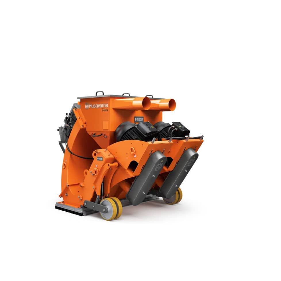 Manual shot blasting machine - 2-48DS - Husqvarna - for concrete