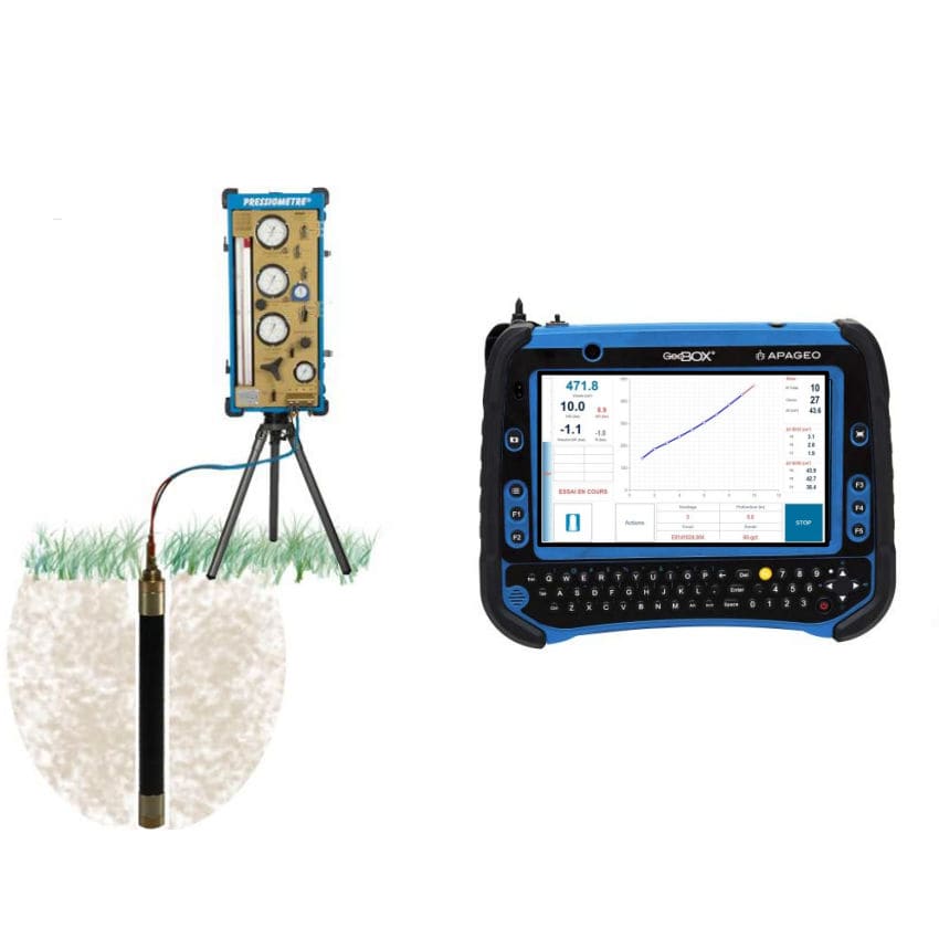 Portable data acquisition system - GEOSPAD®2 - APAGEO - wireless / with data recording system