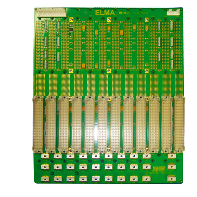 VME64x backplane - 101V64XM12-0620R - Elma Electronic AG - 11-15 slots ...