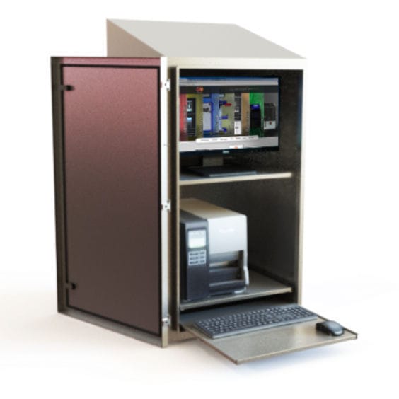 Data cabinet with post - AGRO INOX LC PM - LM REALISATIONS - stainless ...