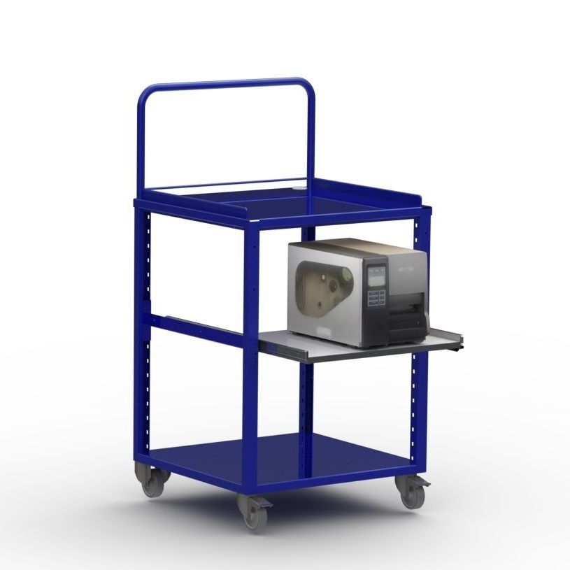 Assembly Trolley Mobirack Lmrea Steel Shelf Electric