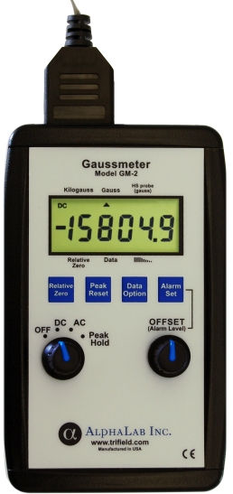 Portable gaussmeter - GM2 - AlphaLab Inc. - USB