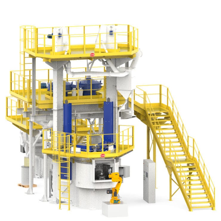 Belt shot blasting machine - Cym Materiales - rotating table / for bulk ...