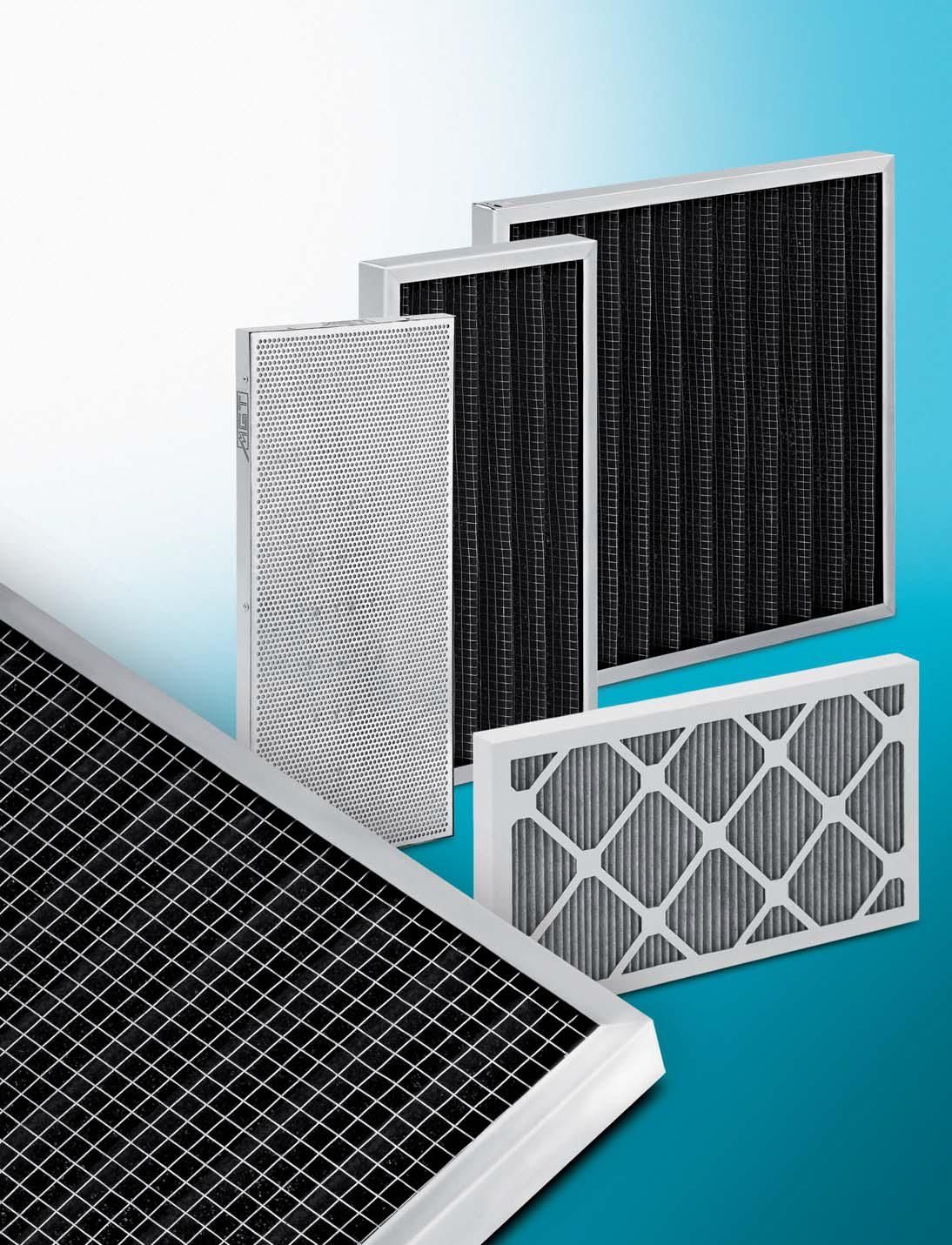 Air filter - Carbopan - MGT Air Filters - activated carbon / V-form