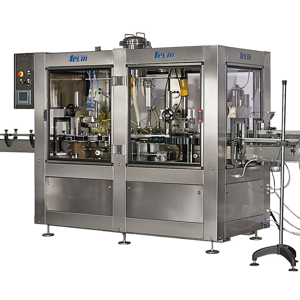 Automatic filler-capper-labeler - BI 78 - Telm srl - for cosmetic products / for chemical ...
