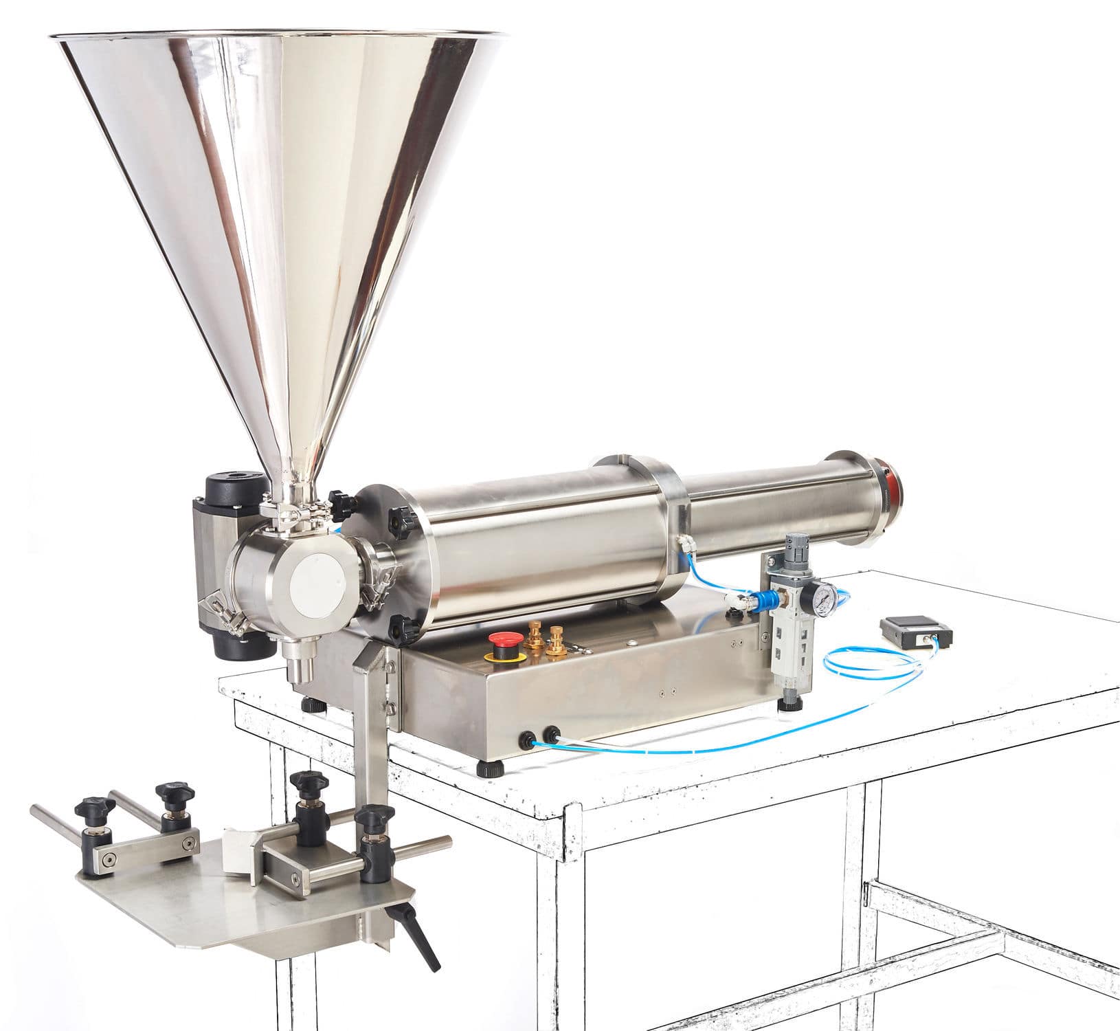 Semi-automatic filling machine - DOS 03 - Telm srl - for jars / bottle ...