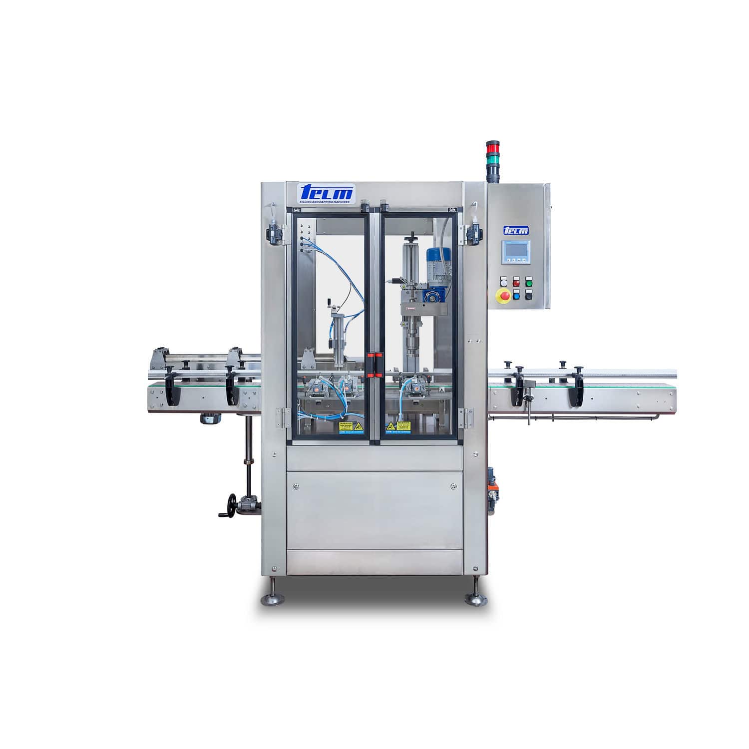 Linear capping machine - LINE 85 - Telm srl - screw / automatic / jar