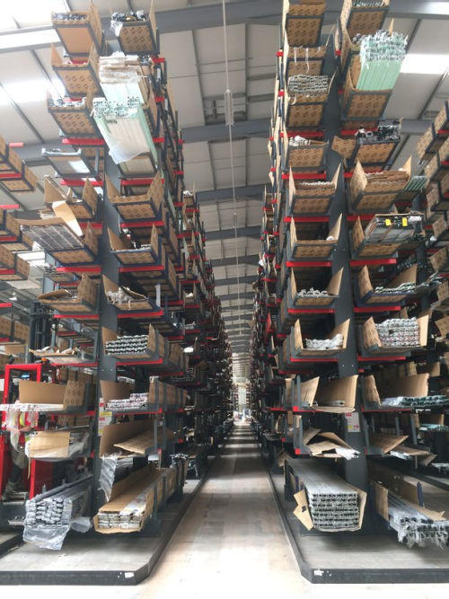 Cantilever rack system - Wickens - for long items / for extrusion