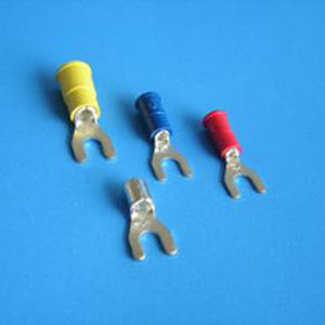 Fork cable termination - Nelco Products - tubular / nylon-insulated
