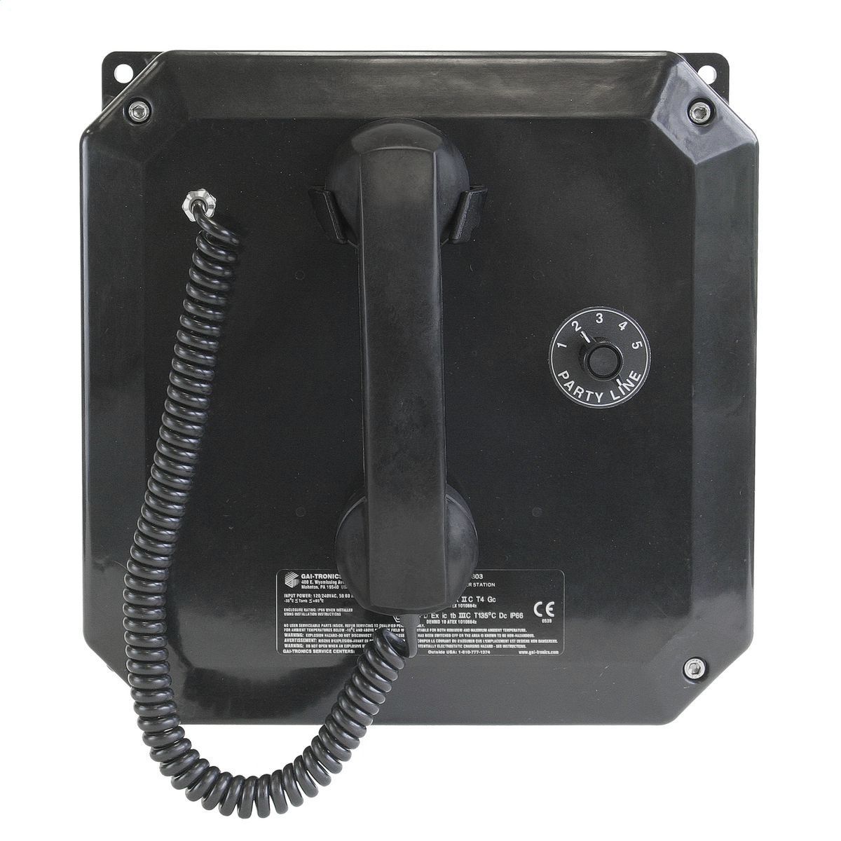 Wall-mounted intercom system - 925-1B4H3R3 - GAI-TRONICS - page/party ...