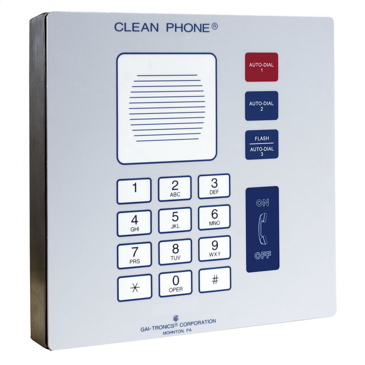 Analog telephone - 295-001W - GAI-TRONICS - for clean rooms / wall ...