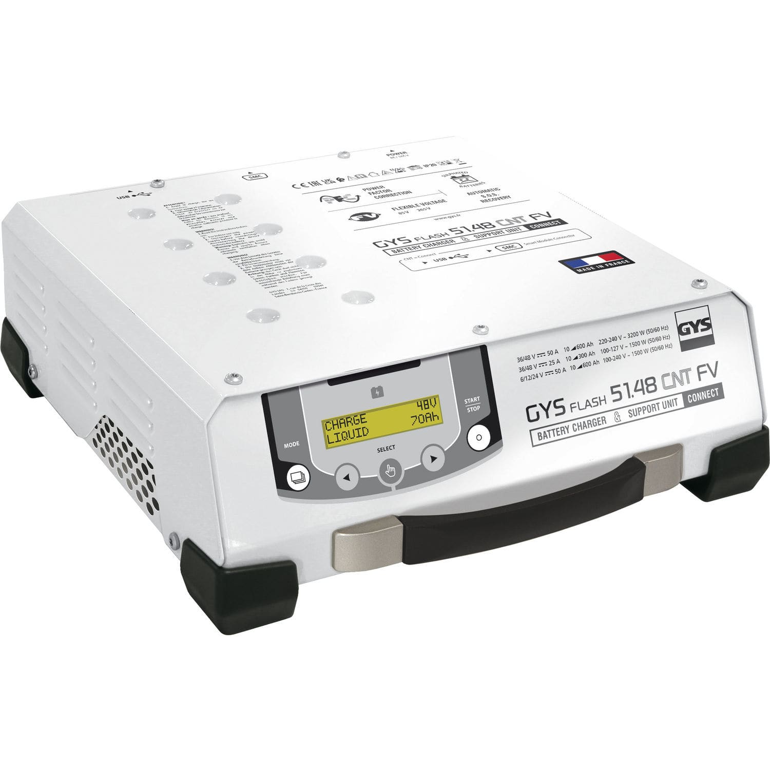 Electric vehicle battery charger - GYSFLASH 51.48 CNT FV - GYS ...