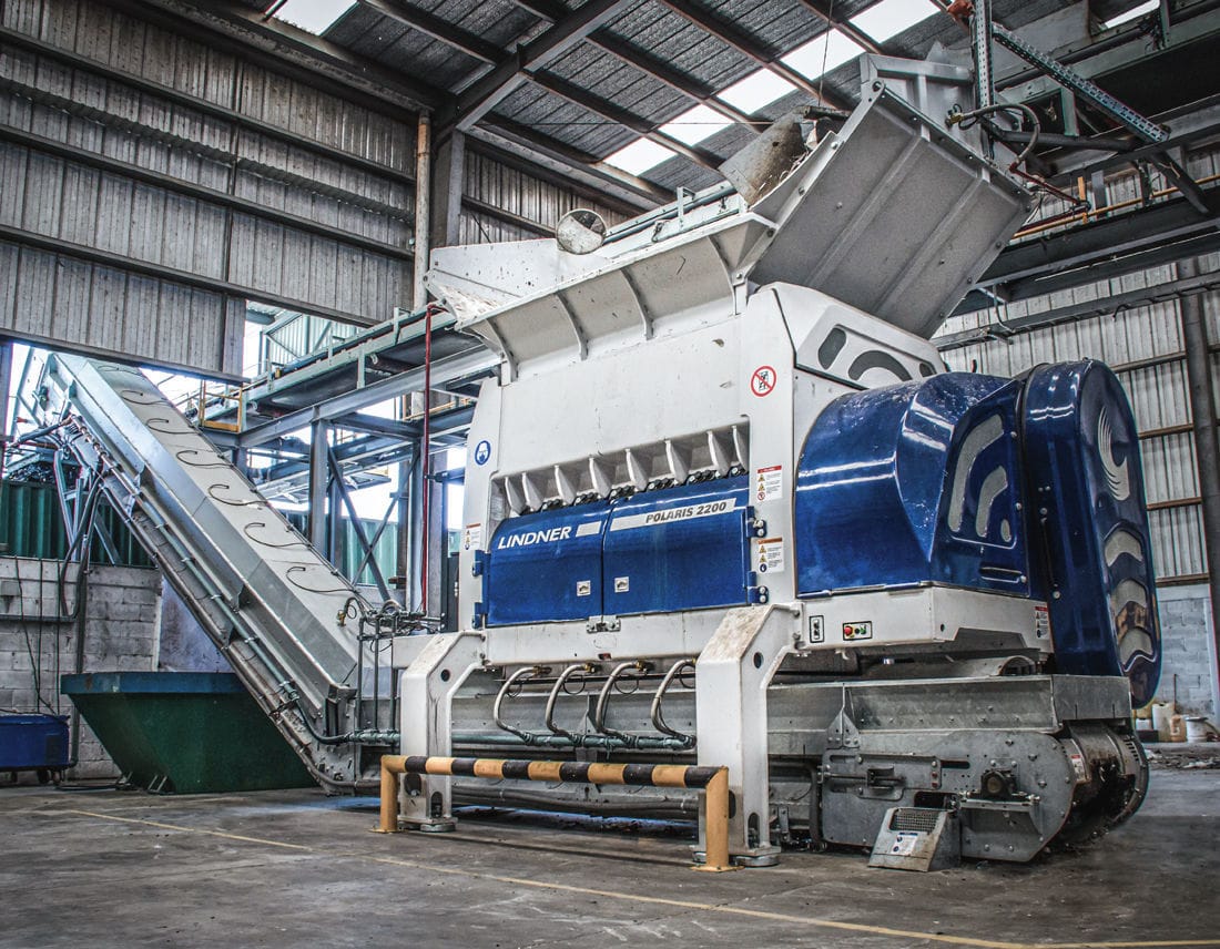 Primary shredder - Polaris - Lindner Recyclingtech GmbH - single-shaft ...