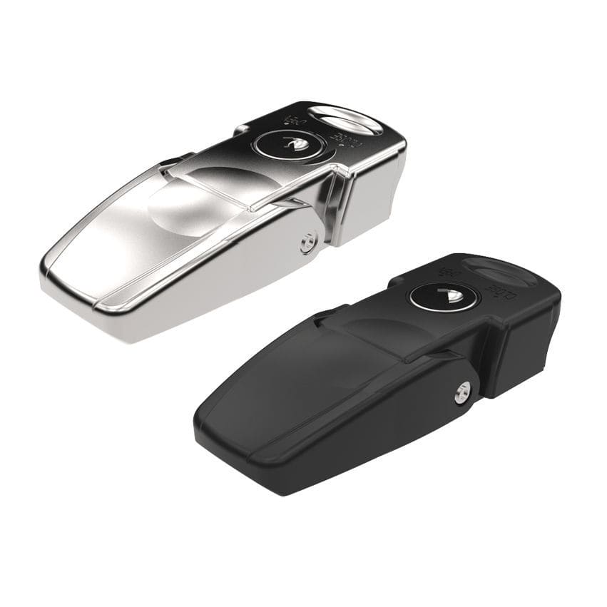 Key lock latch - 5-285 - Industrilas - lever-operated / steel