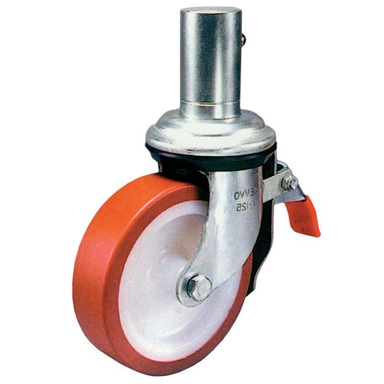 Swivel caster - ROSS HANDLING LTD - tube / twin / for materials handling