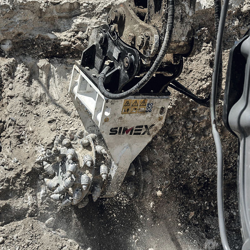 Excavator hydraulic milling cutter - TF 1100 - Simex S.r.l