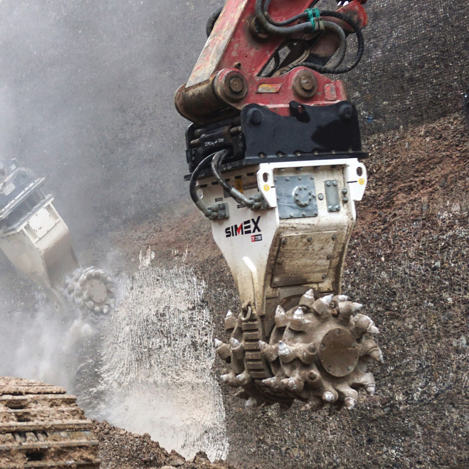 Excavator hydraulic milling cutter - TF 2100 - Simex S.r.l