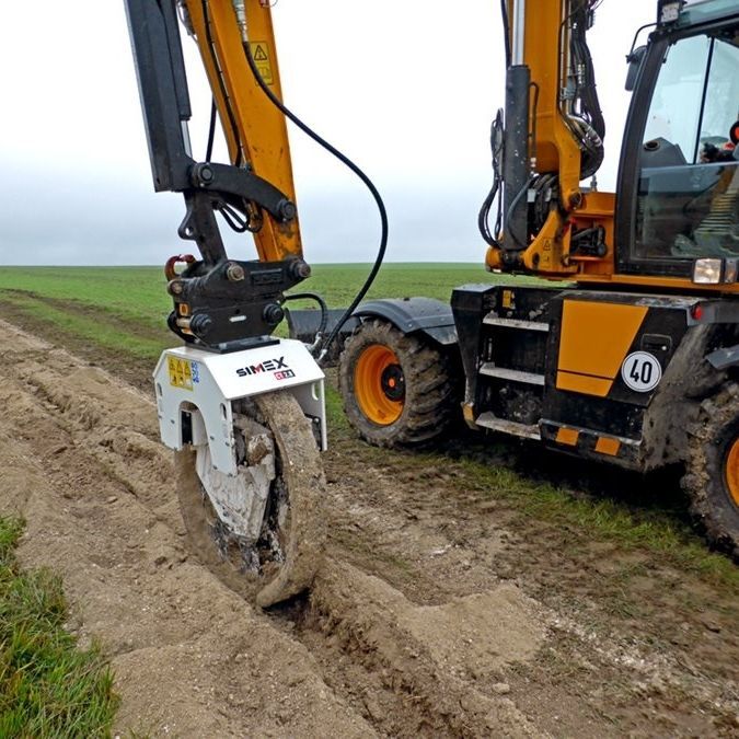 Trench compactor wheel compactor - CT 2.8 B - Simex S.r.l - vibrating