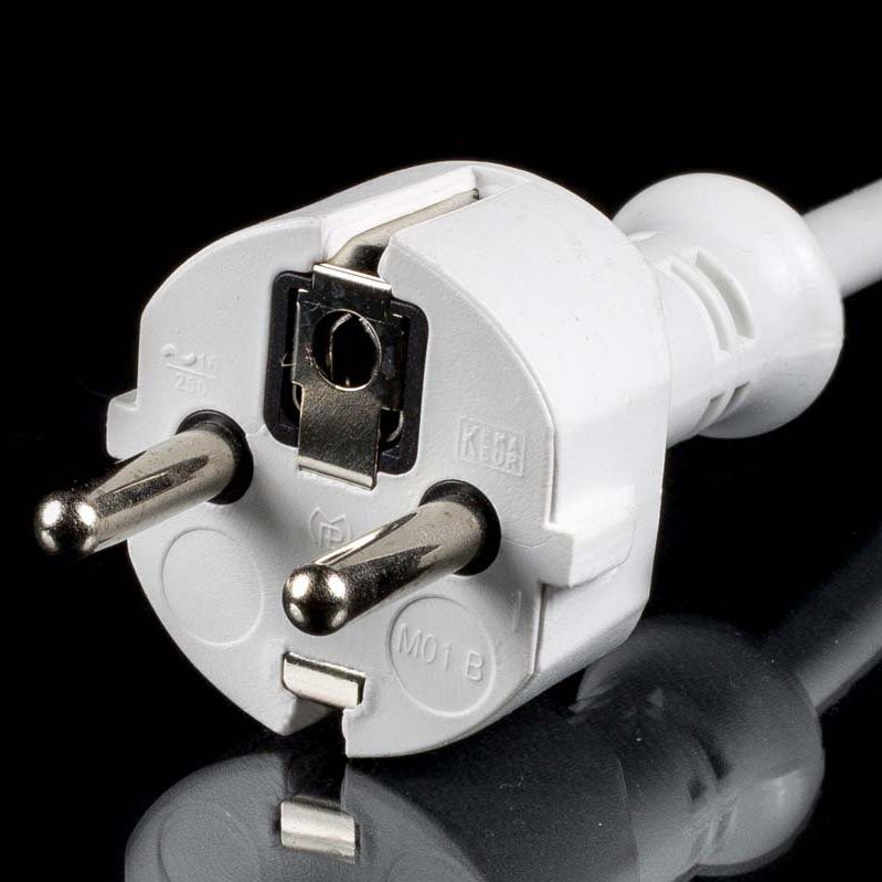 2-pole electrical plug - M01B - Müller Plastik GmbH - 3-pole / Schuko ...