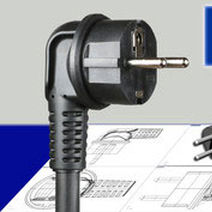 IP44 electrical plug - M09B - Müller Plastik GmbH - splash-resistant ...