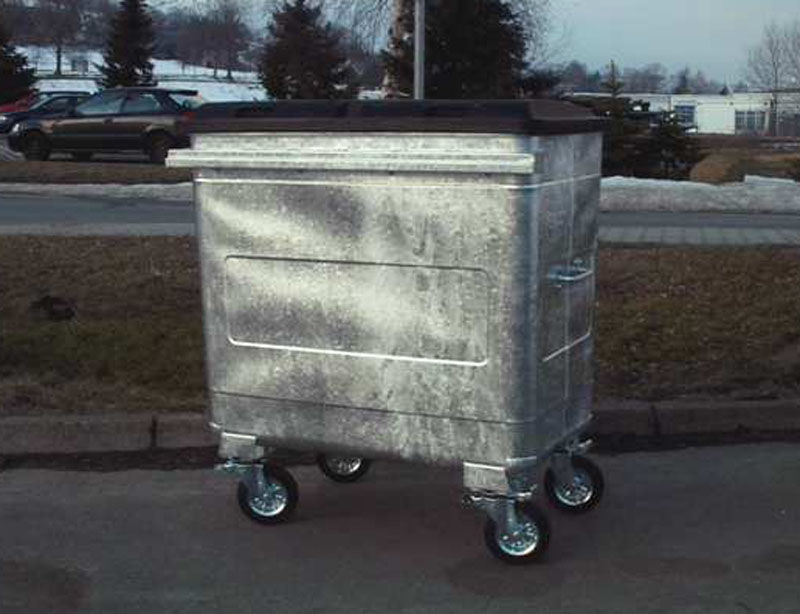 Galvanised steel waste container - MGBS series - Engels Manutention et ...