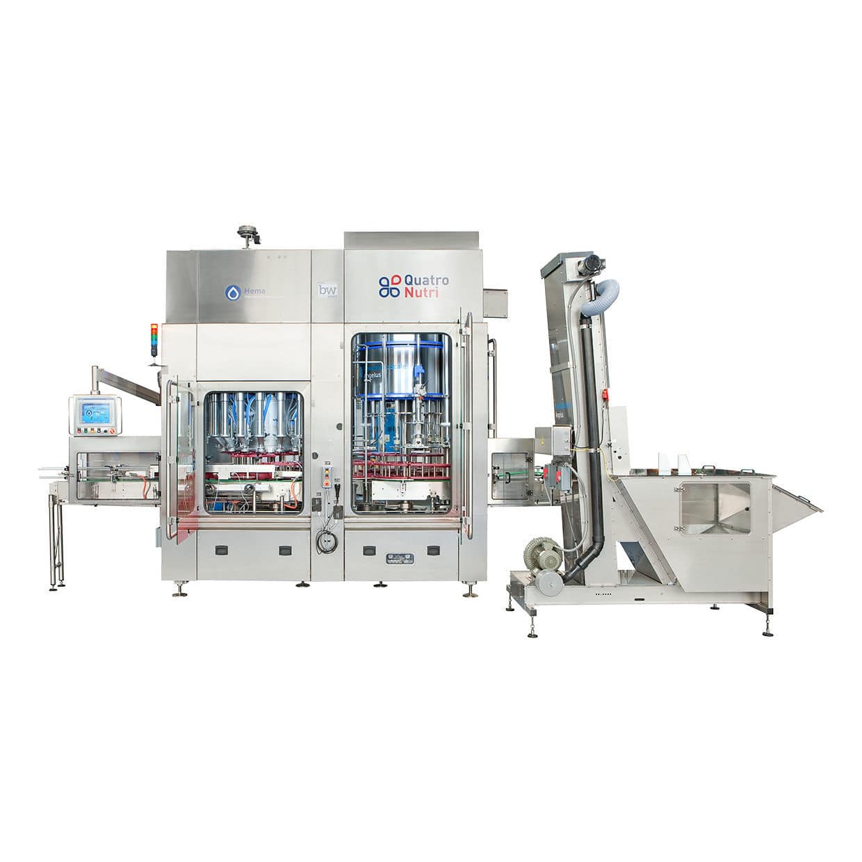 Automatic filling and capping machine - Quatro Nutri - Hema Filling ...
