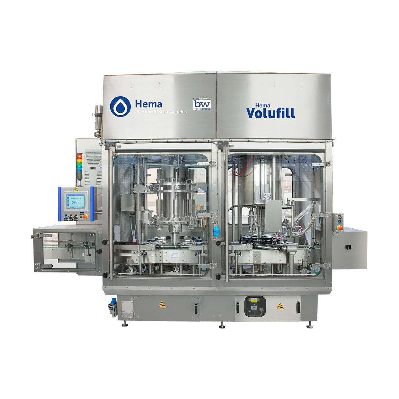 Automatic filling and capping machine - Volufill - Hema Filling - flask ...